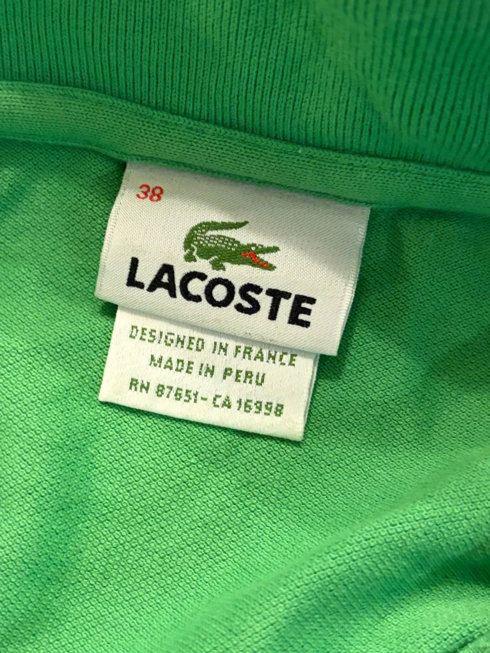 Lacoste | Tops | Lacoste Bright Green Polo Shirt With Embroidered ...